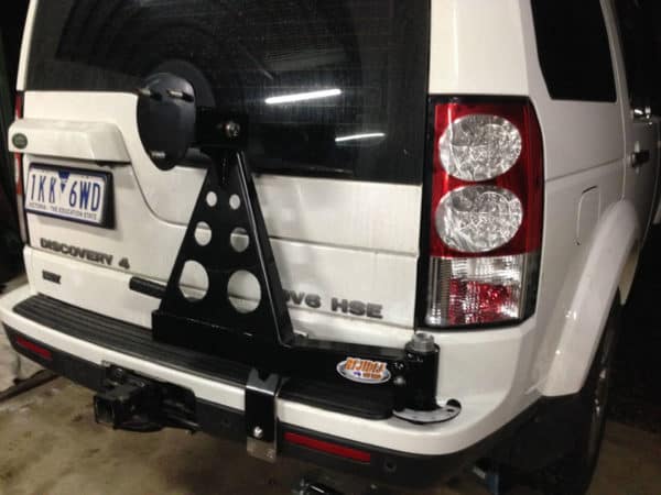 Discovery 3 & 4 swing away wheel carrier - Rijidij Off Road
